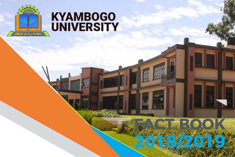Fact Book 2018/2019 - The Official Kyambogo University Website