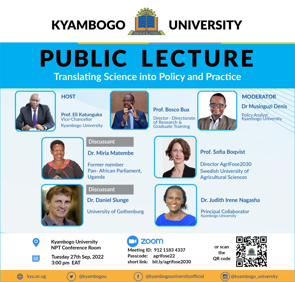 Public Lecture: Translating Science into Policy and Practice - The ...